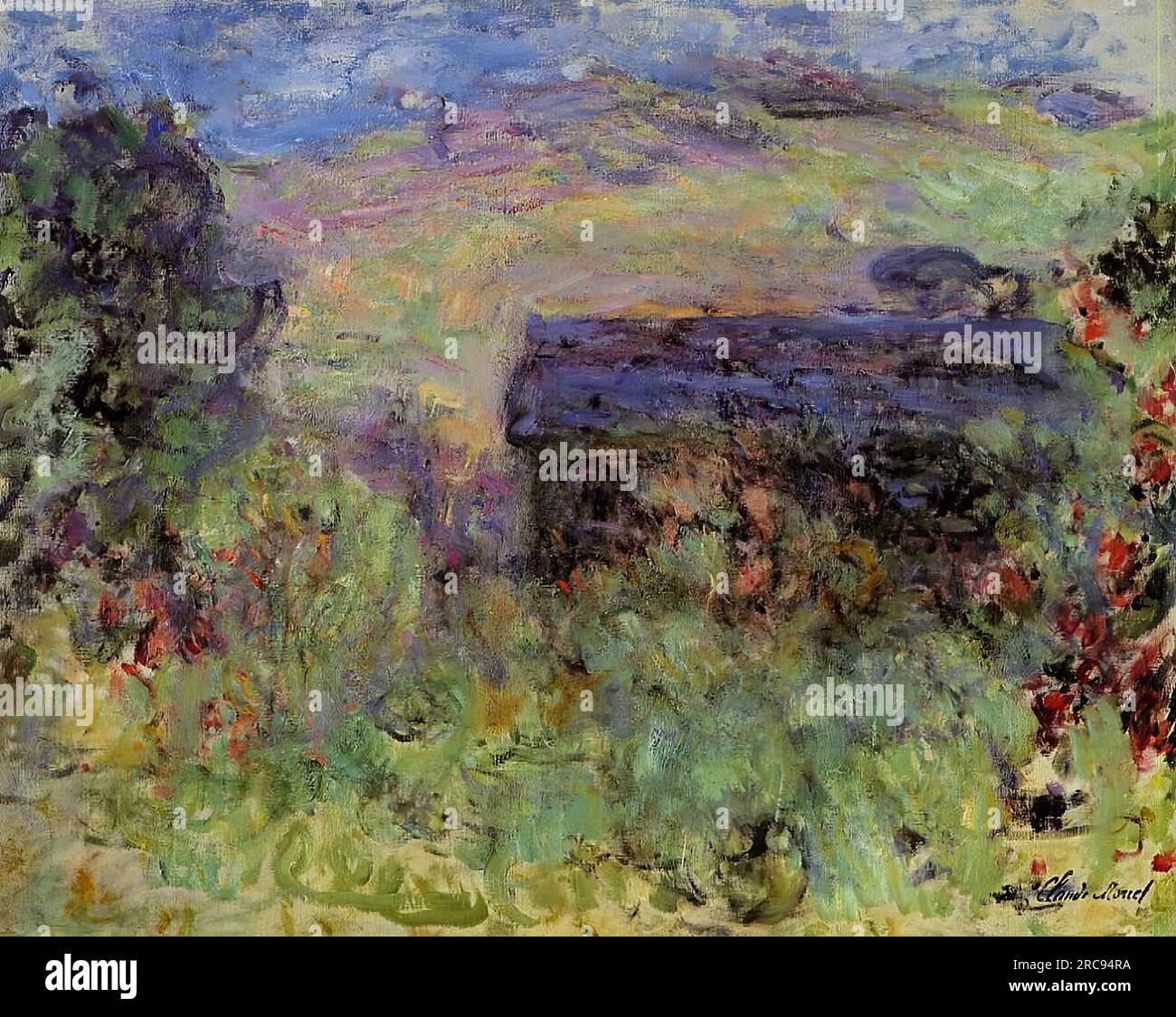 Claude Oscar Monet – The House among the Roses 2 1925 Stock Photo - Alamy
