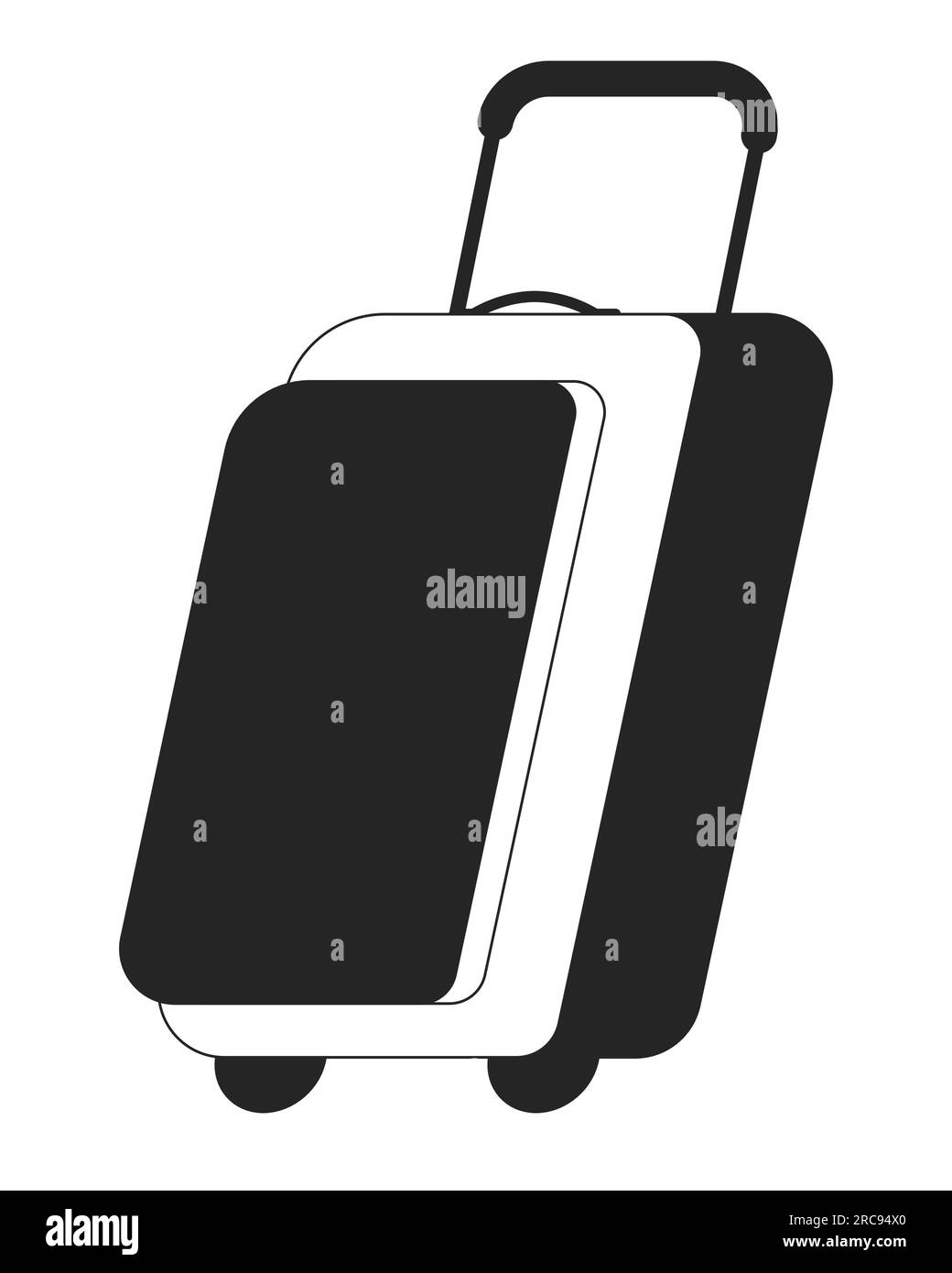 Valise Flat Monochrome Isolated Vector Object Stock Vector Image And Art