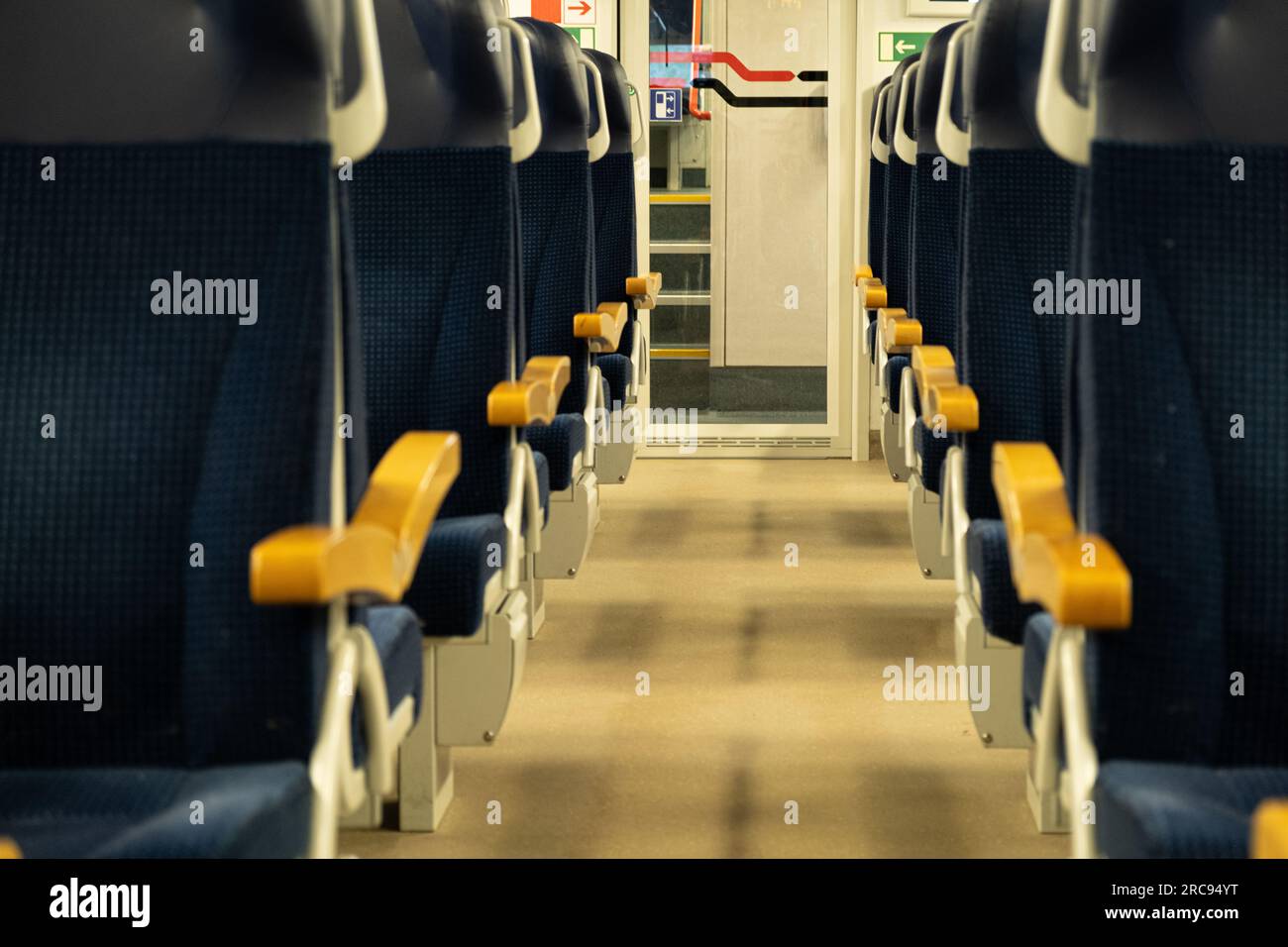 Modern passenger train for long and short distance travel in Europe ...