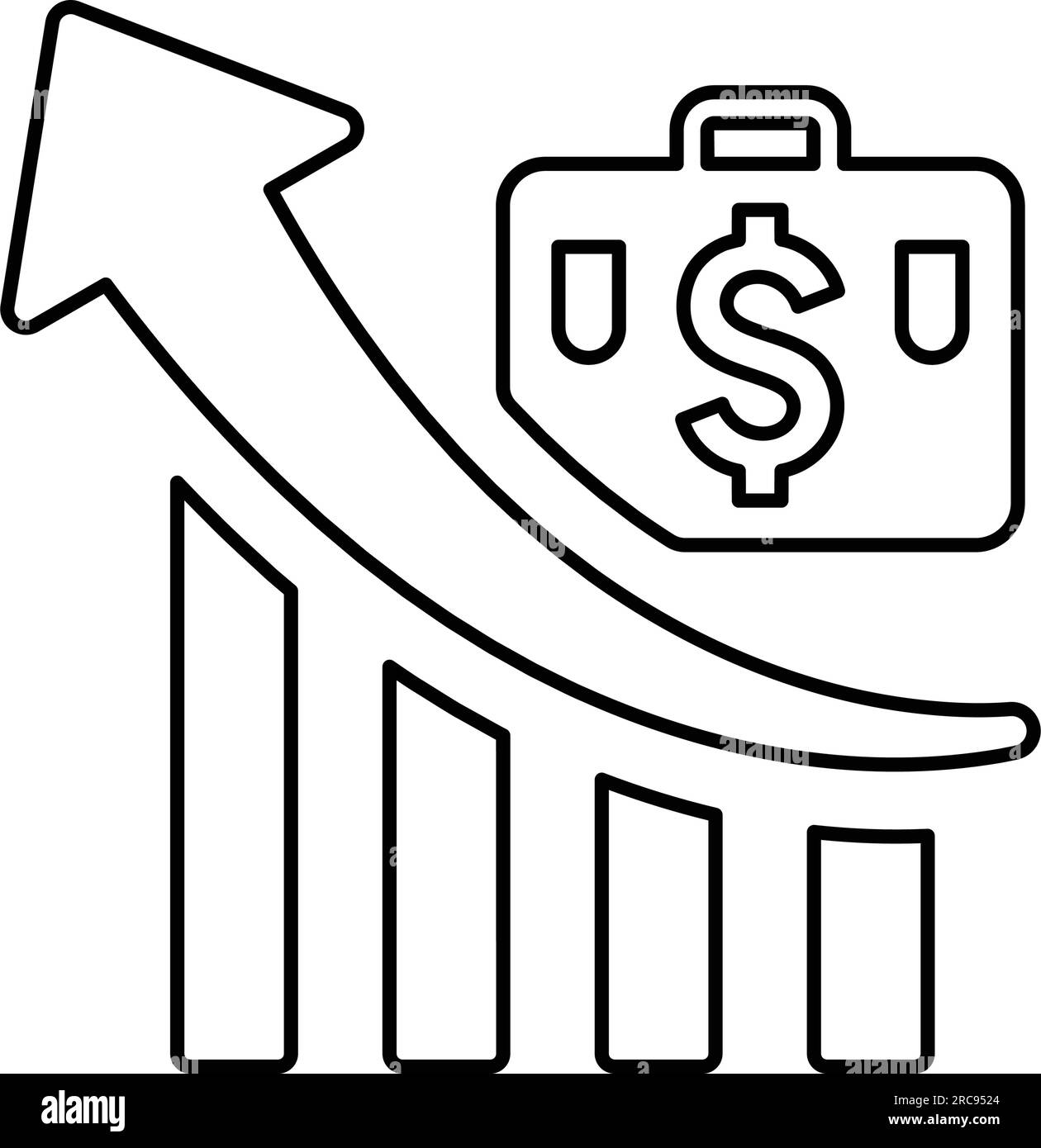 Business Growth icon. Striking design ideal for web, print files ...