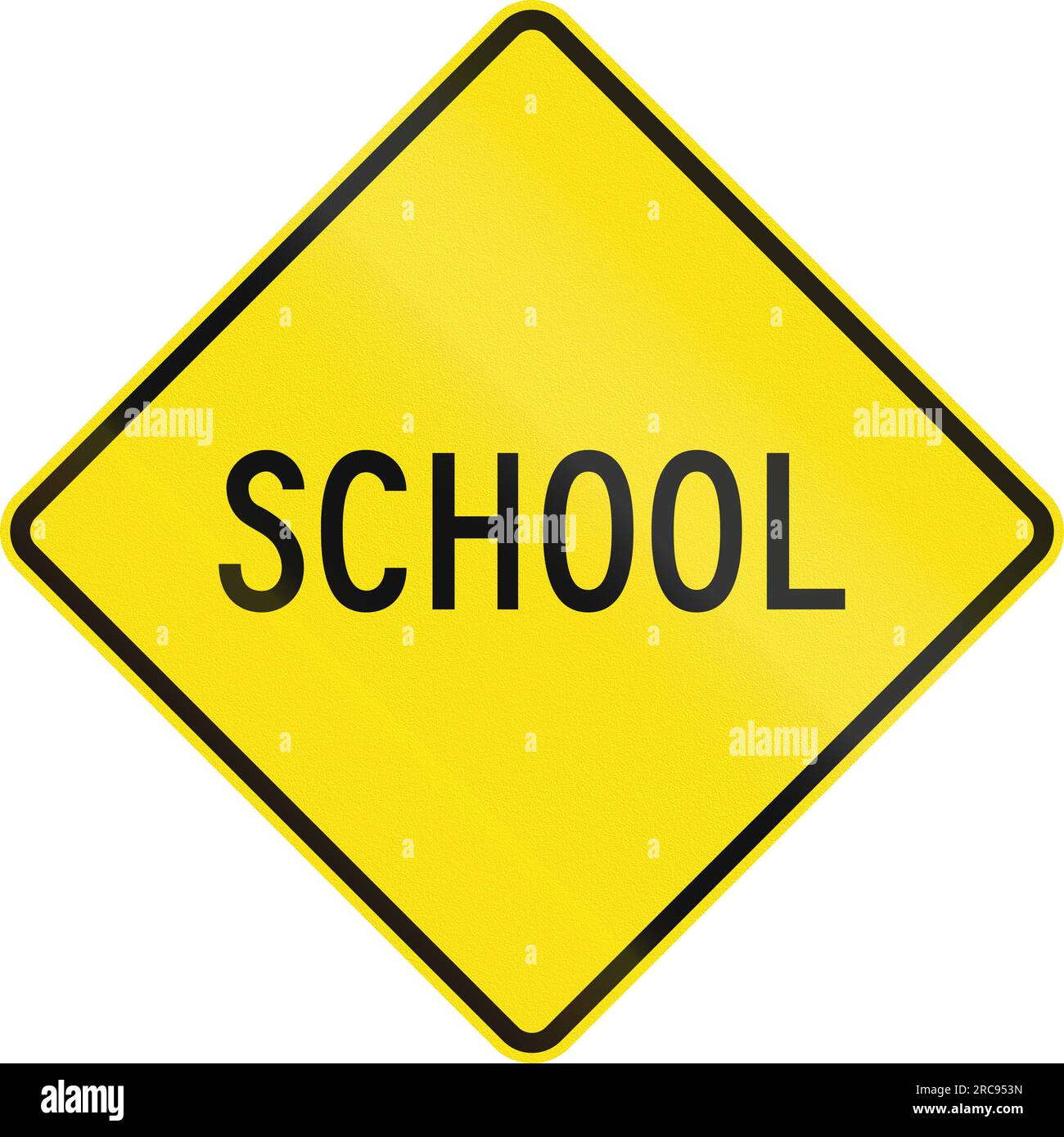 An Australian warning traffic sign - School Stock Photo - Alamy