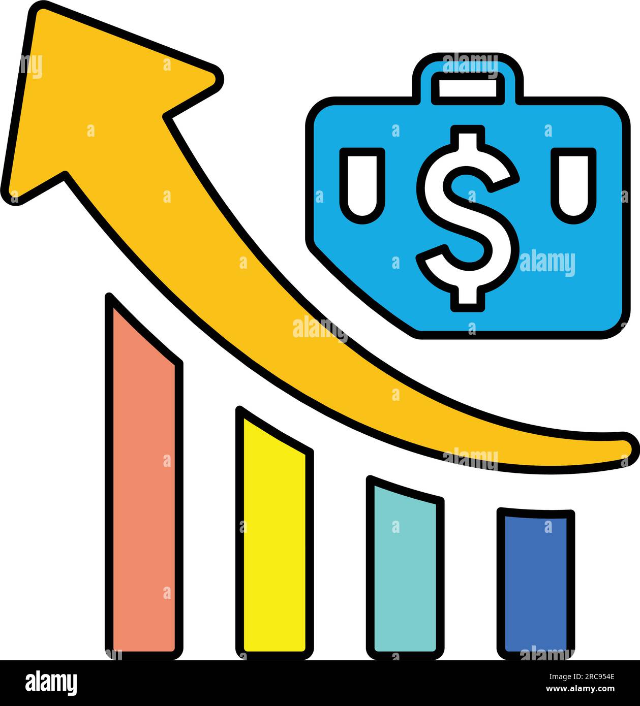 Business Growth icon. Striking design ideal for web, print files ...