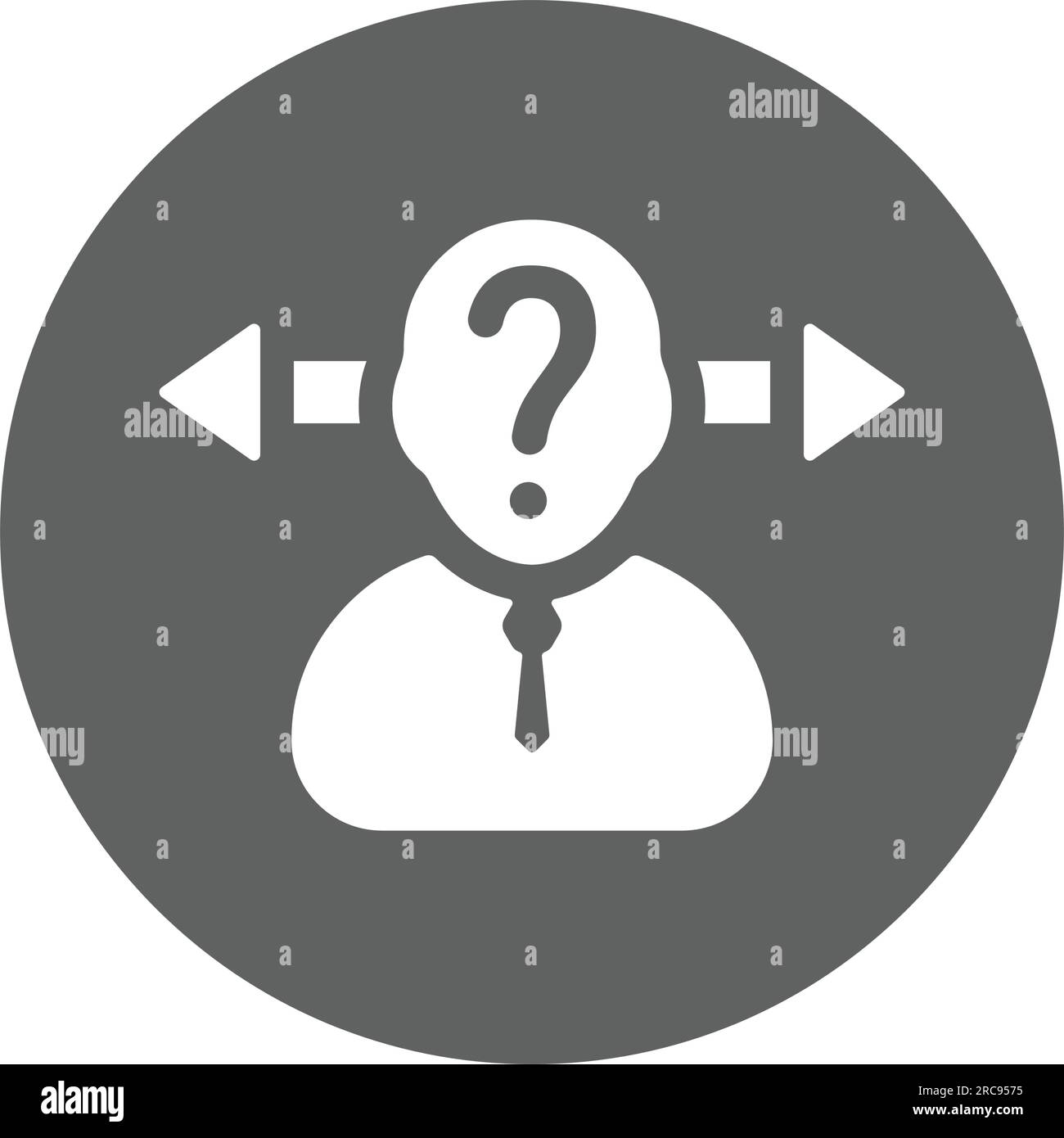 Decision Making Confusion icon. Gorgeous design suitable for web, print ...