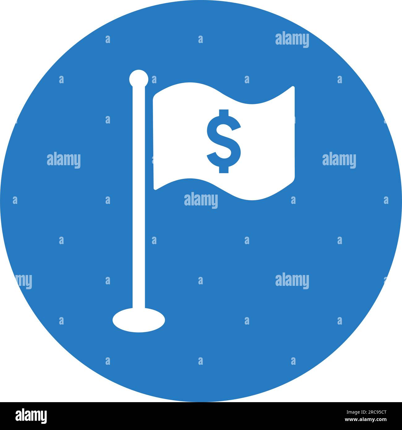 Dollar, flag icon. Striking design ideal for web, print files, online ...