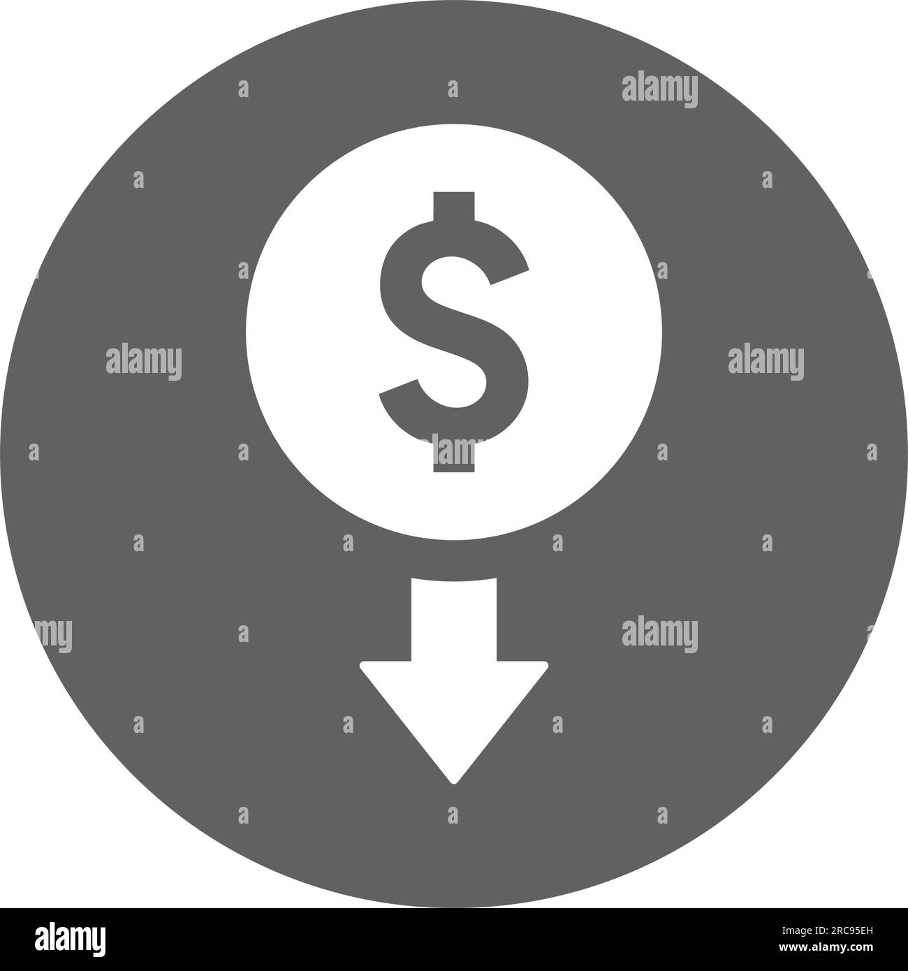 Cost icon. Striking design ideal for web, print files, online design ...