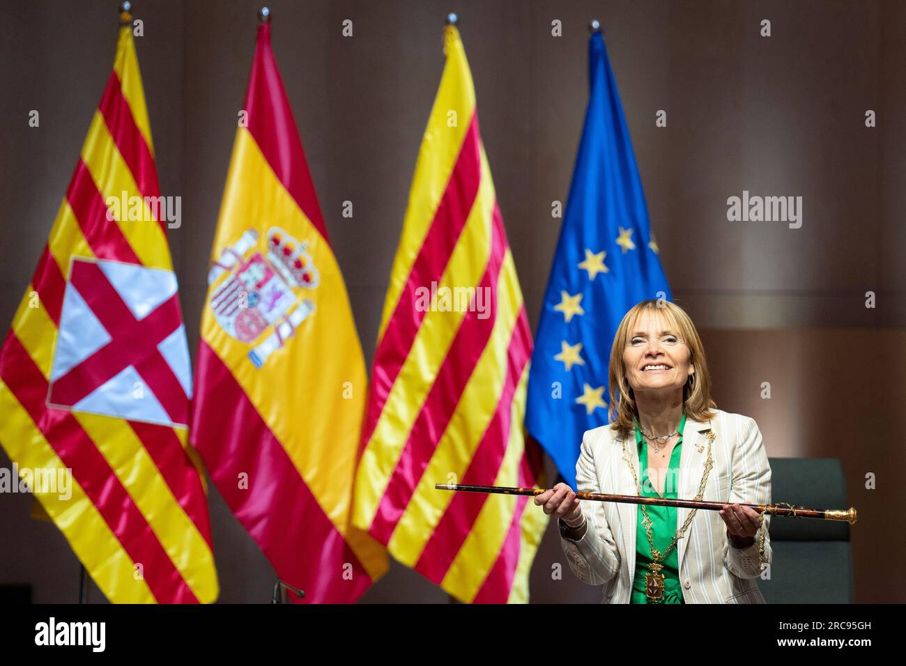 The new president of the Diputació de Barcelona, Lluïsa Moret, poses ...