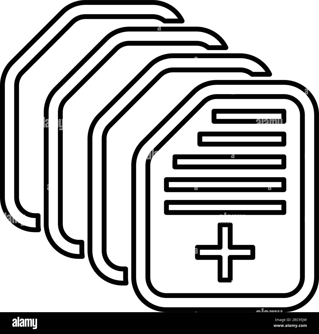 Record paper design vector vectors Black and White Stock Photos ...
