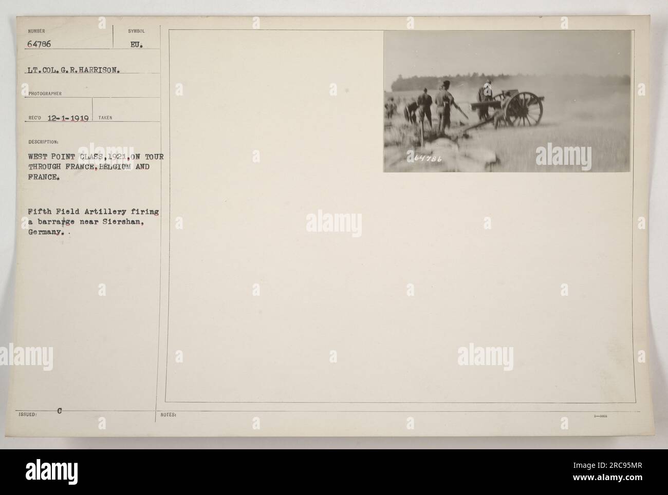 West Point Class of 1921 on a tour through France, Belgium, and Germany ...