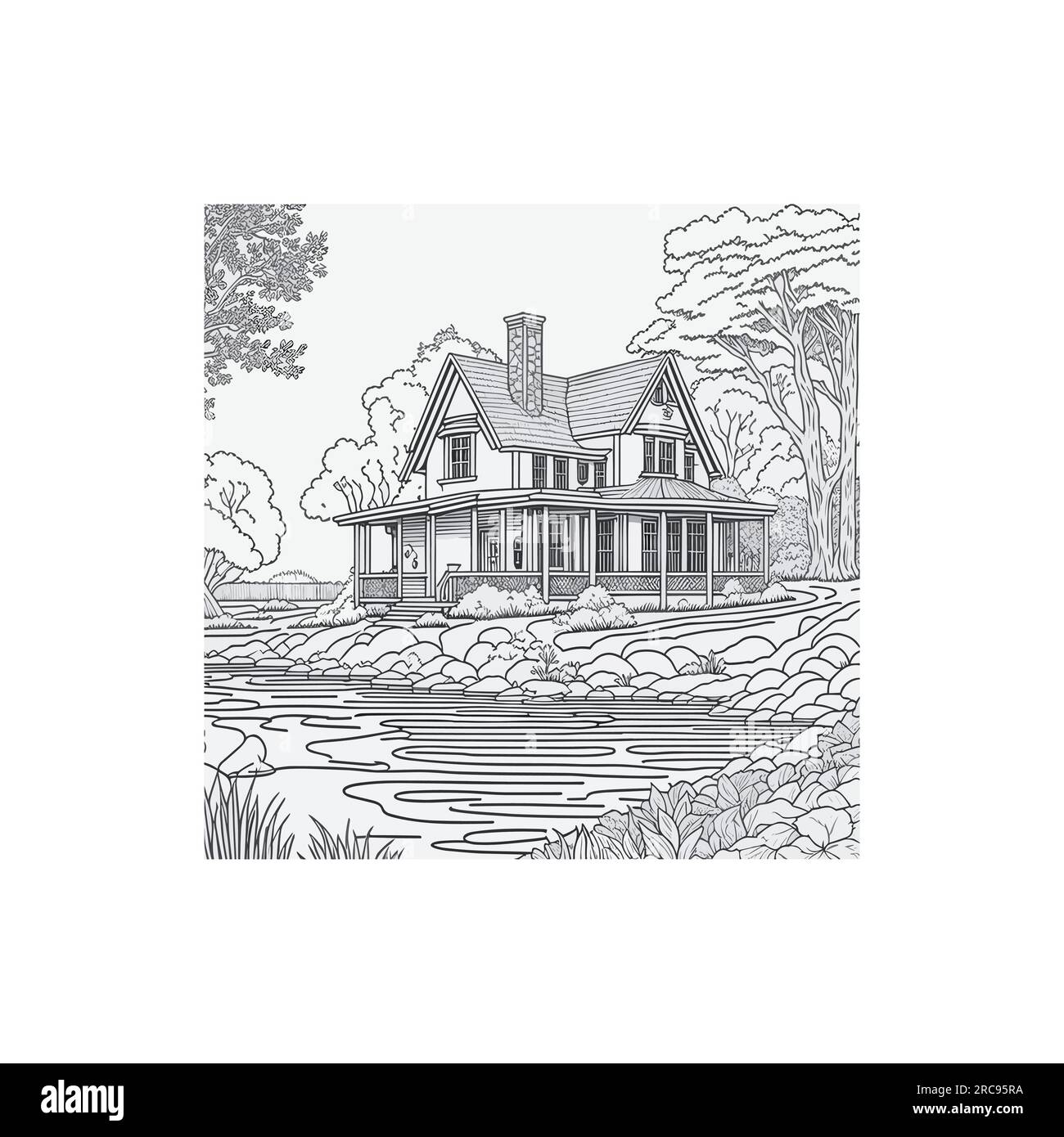 Outdoors beautiful window Stock Vector Images - Alamy