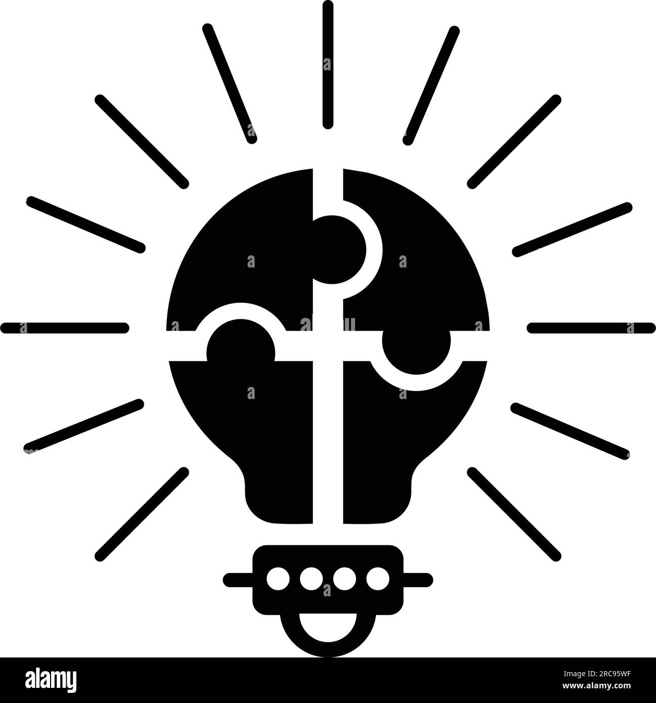 Problem solving icon Black and White Stock Photos & Images - Alamy