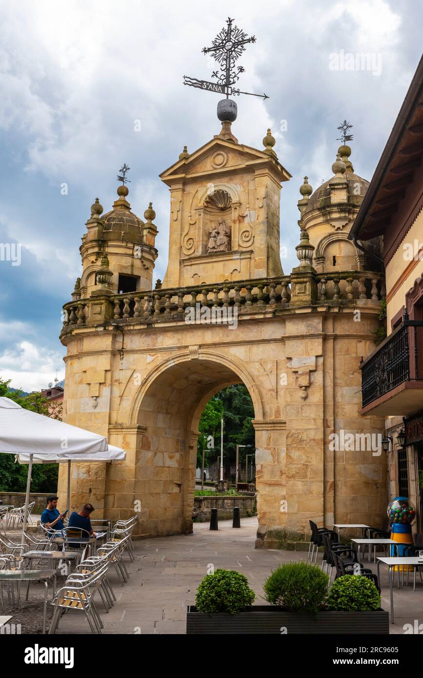 The arch of Santa Ana, Durango, Tariba, Basque country, Spain Stock ...