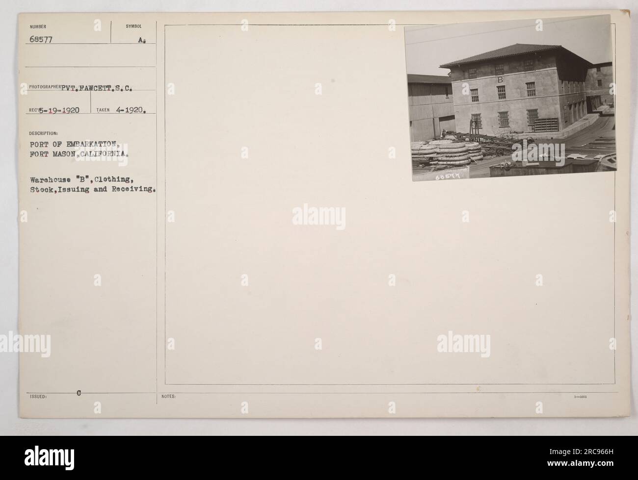 Soldiers at the Port of Embarkation, Fort Mason, California, are seen ...