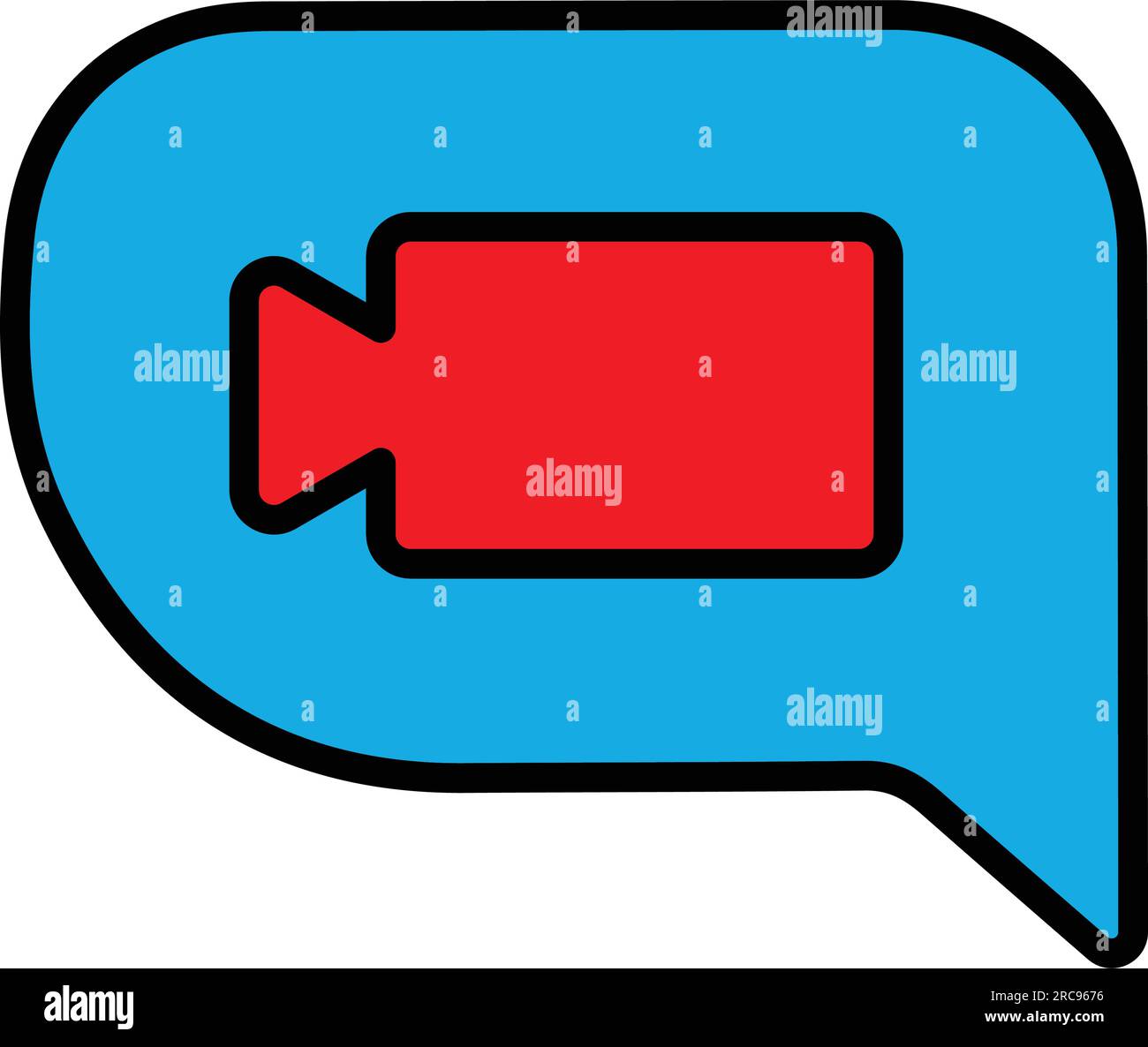 Video Conversation icon. Commercial use, printed files and ...