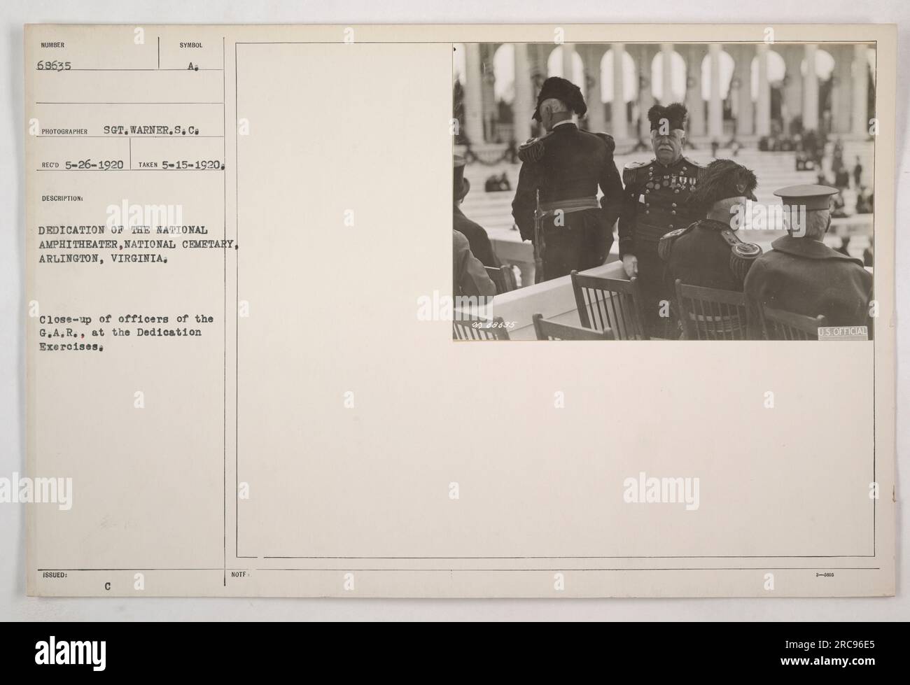 World war one dedication exercises hi-res stock photography and images ...