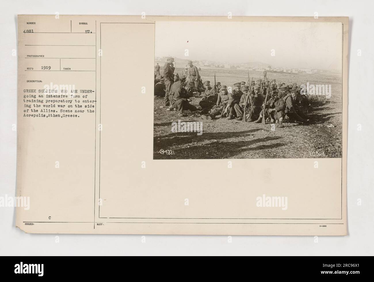 Greek soldiers undergoing intensive training near the Acropolis in ...