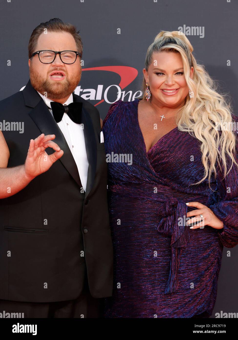 Hollywood, Ca. 12th July, 2023. Paul Walter Hauser, Amy Boland Hauser ...