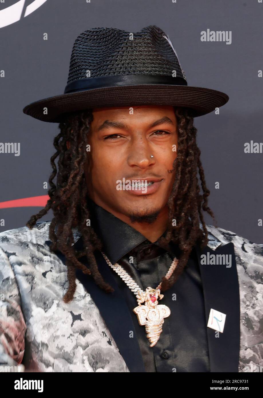 Hollywood, Ca. 12th July, 2023. Isiah Pacheco at the 2023 ESPYS at the ...