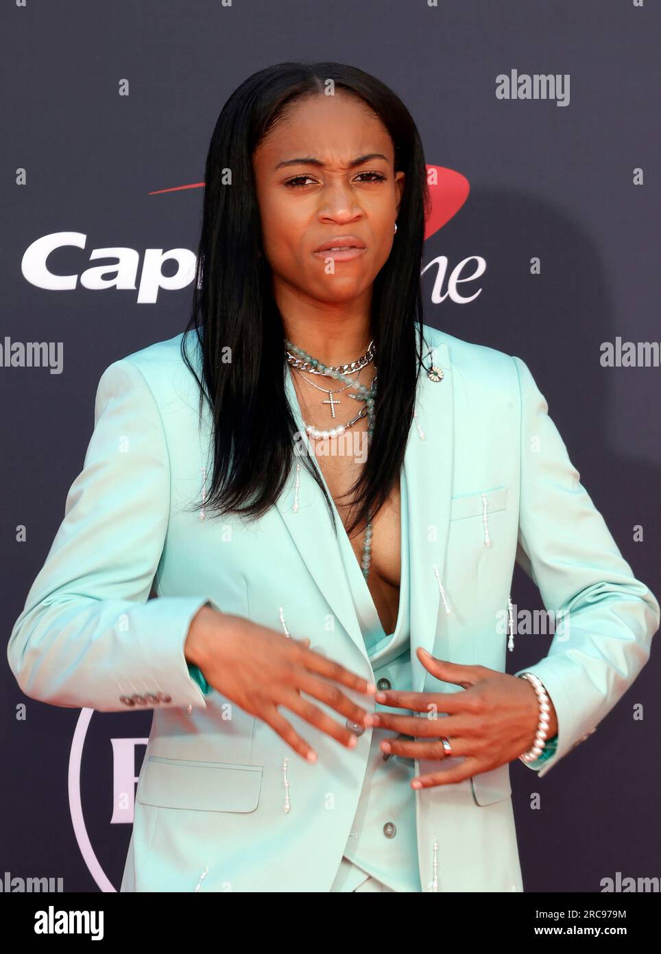 Hollywood, Ca. 12th July, 2023. Alexis Morris at the 2023 ESPYS at the ...