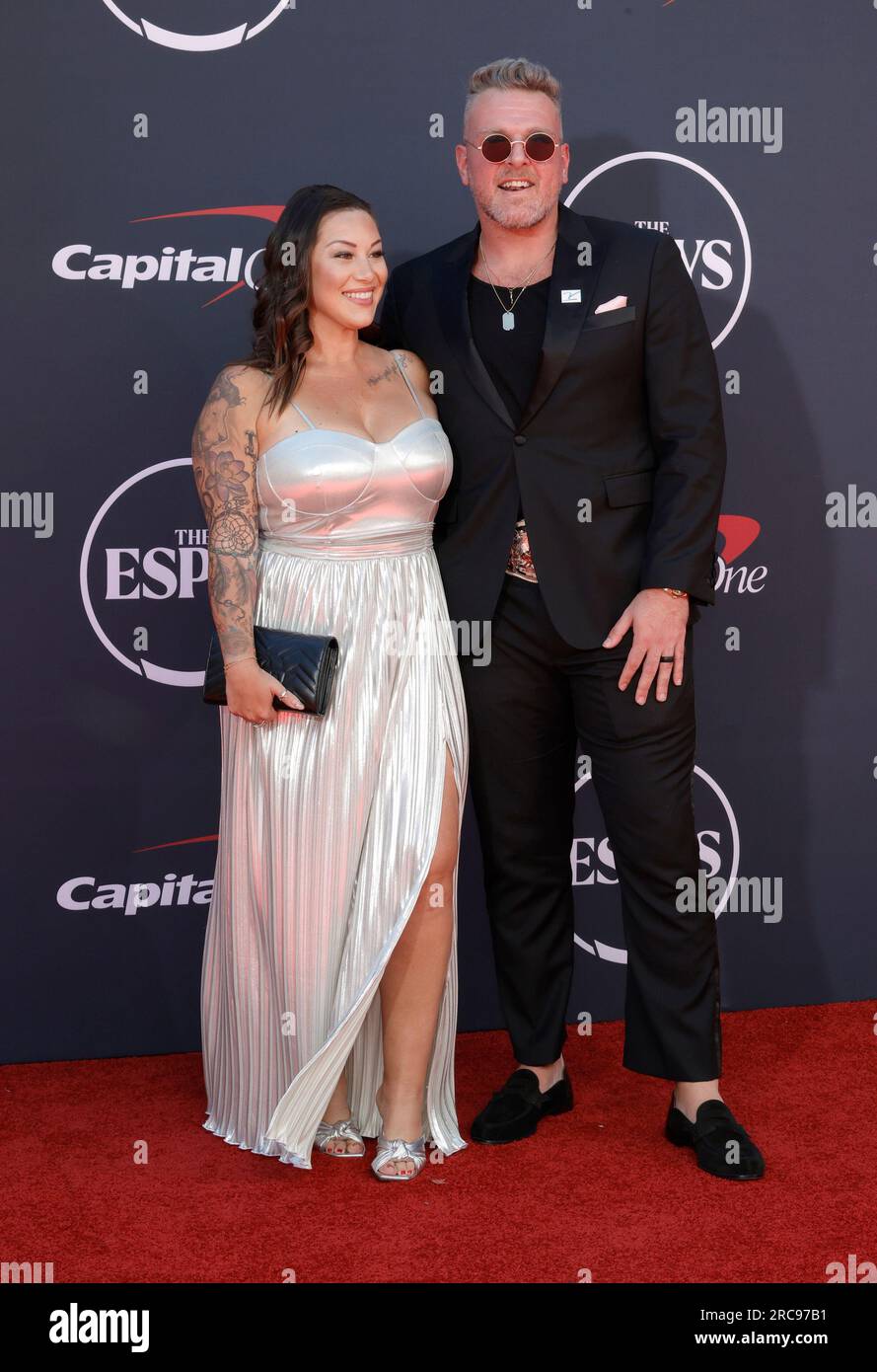 Hollywood, Ca. 12th July, 2023. Samantha McAfee, Pat McAfee at the 2023 ...