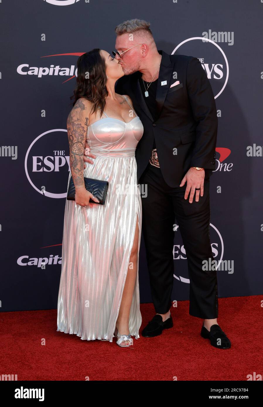 Hollywood, Ca. 12th July, 2023. Samantha McAfee, Pat McAfee at the 2023 ...