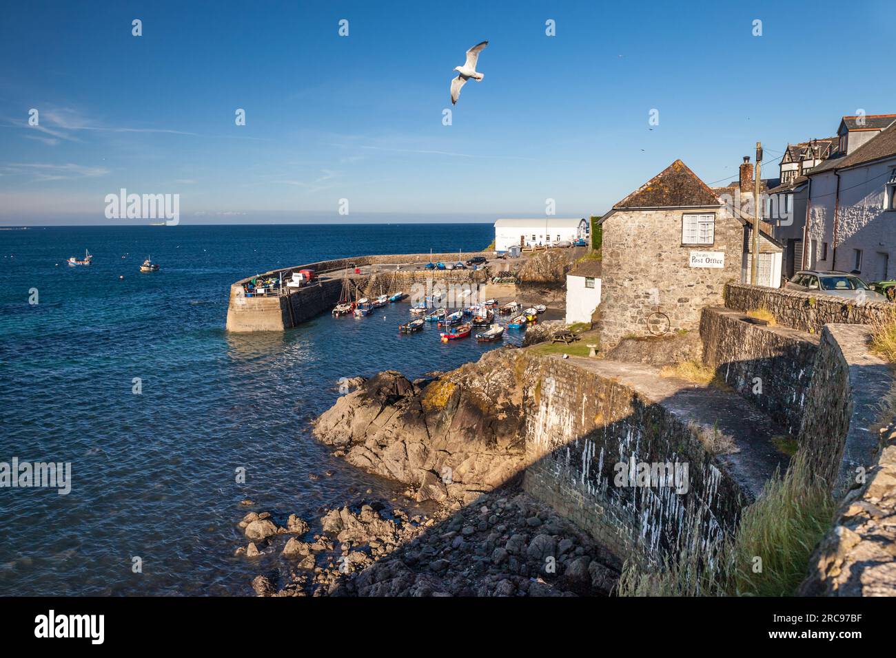 geography / travel, Great Britain, Cornwall, Helston, The small harbour ...