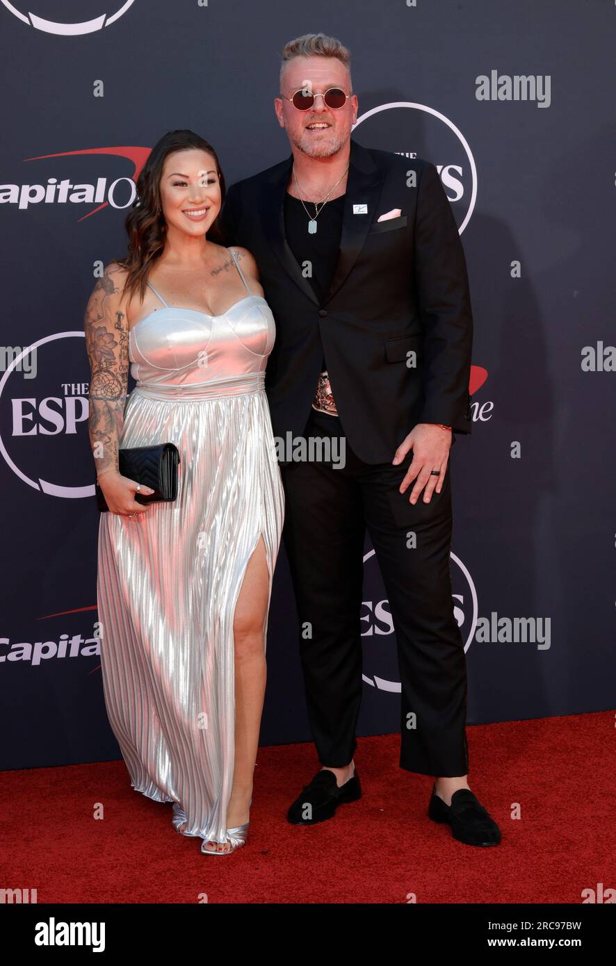 Hollywood, Ca. 12th July, 2023. Samantha McAfee, Pat McAfee at the 2023 ...