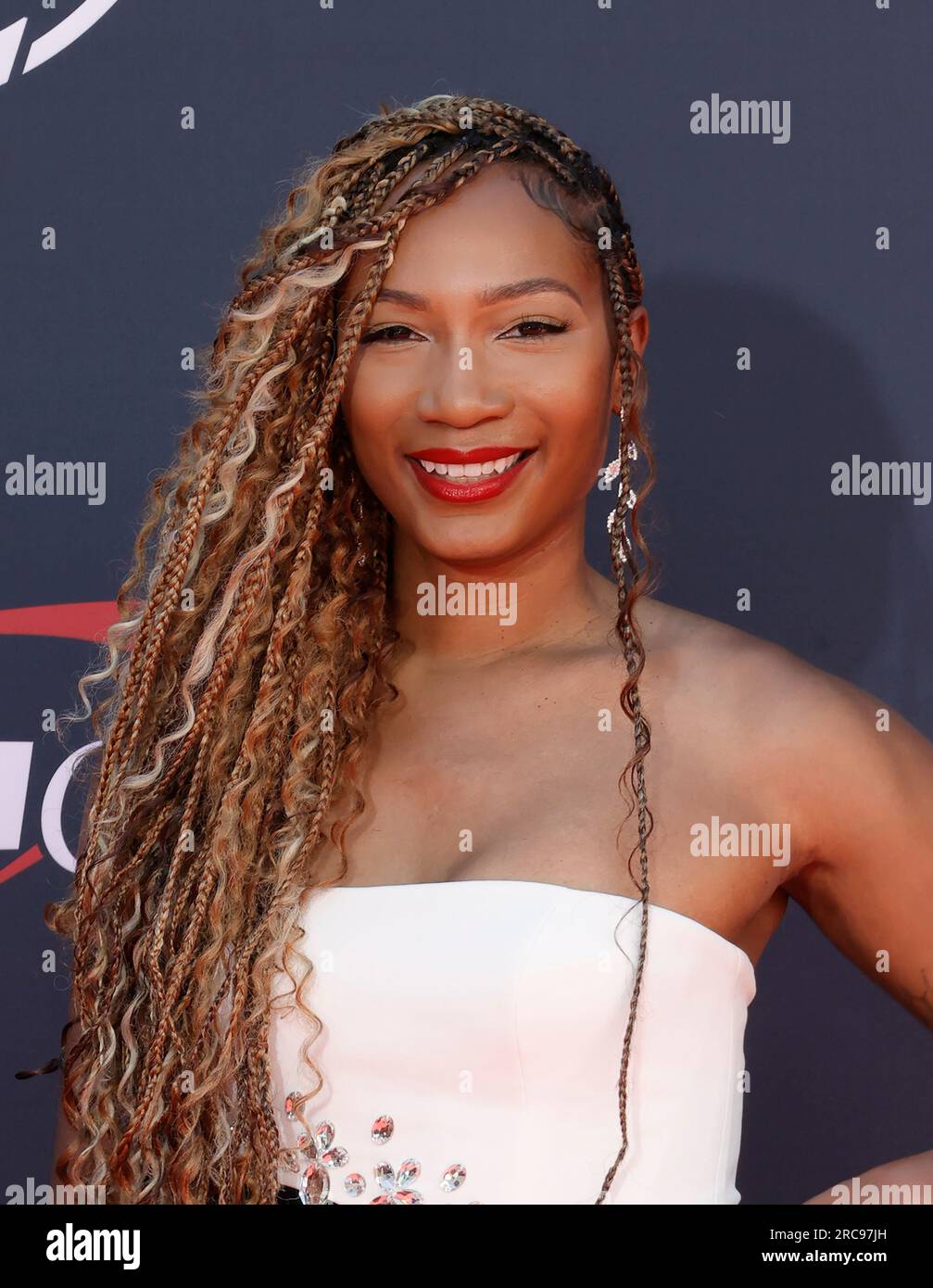 Hollywood, Ca. 12th July, 2023. Ari Chambers at the 2023 ESPYS at the ...
