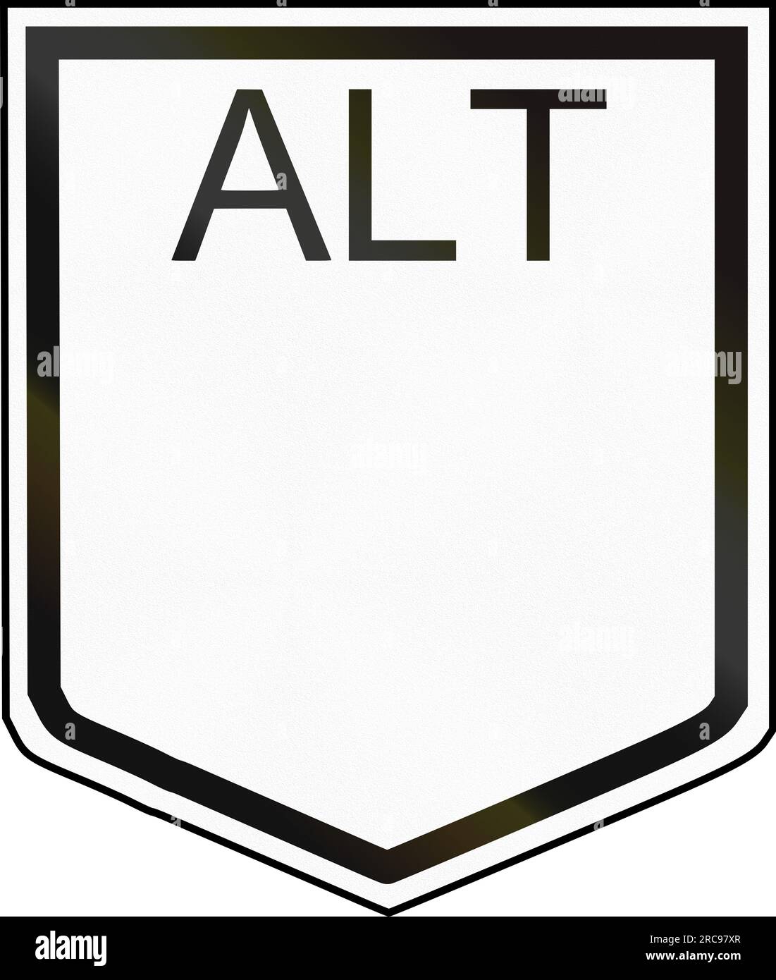 Australian Alternative National Route shield template with copy space ...