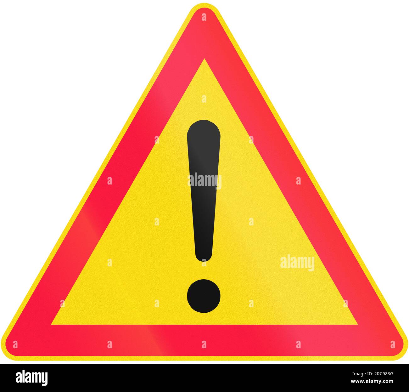 Warning sign other than traffic Cut Out Stock Images & Pictures - Alamy