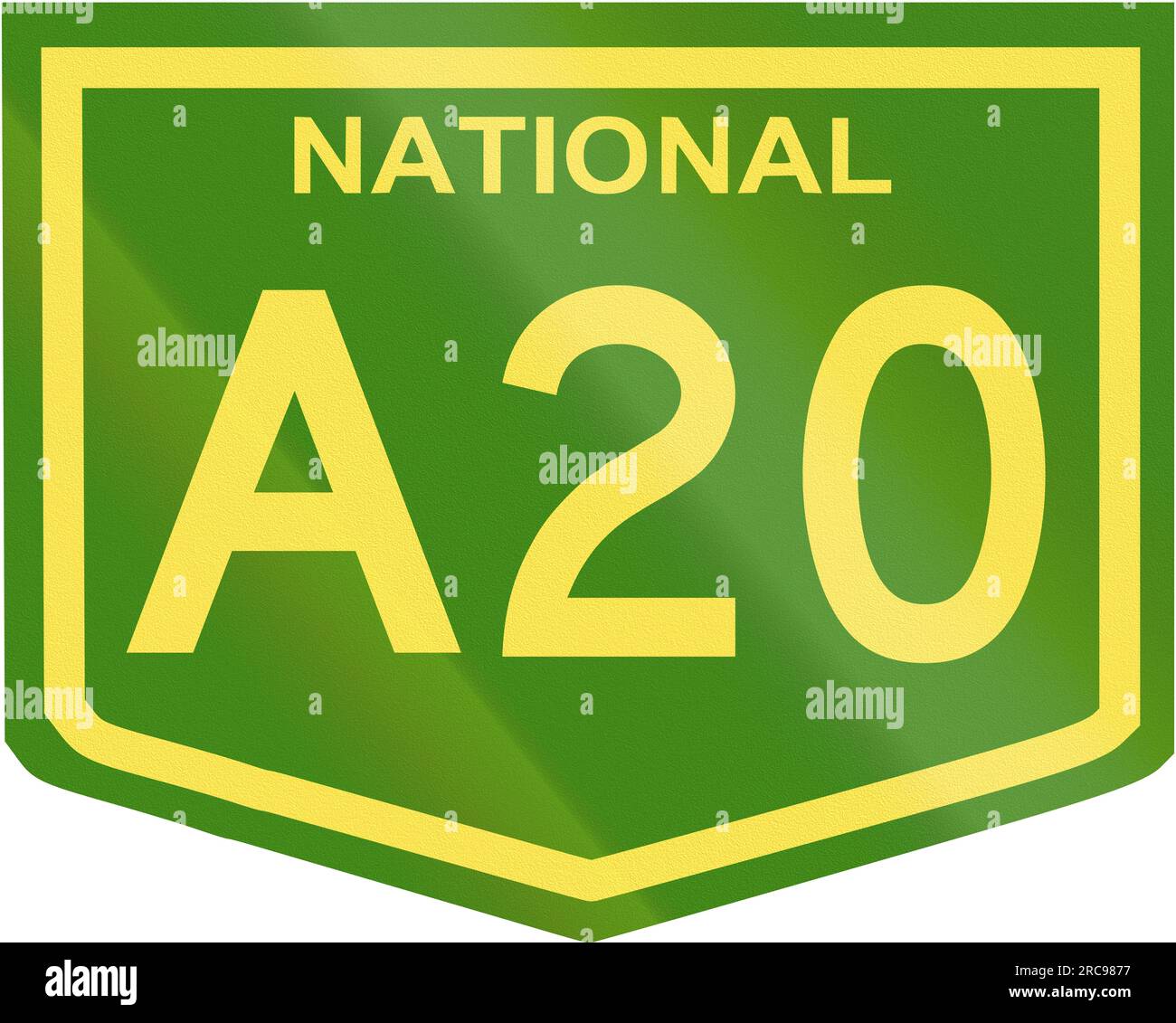 Australian National Highway shield with number A20 Stock Photo - Alamy