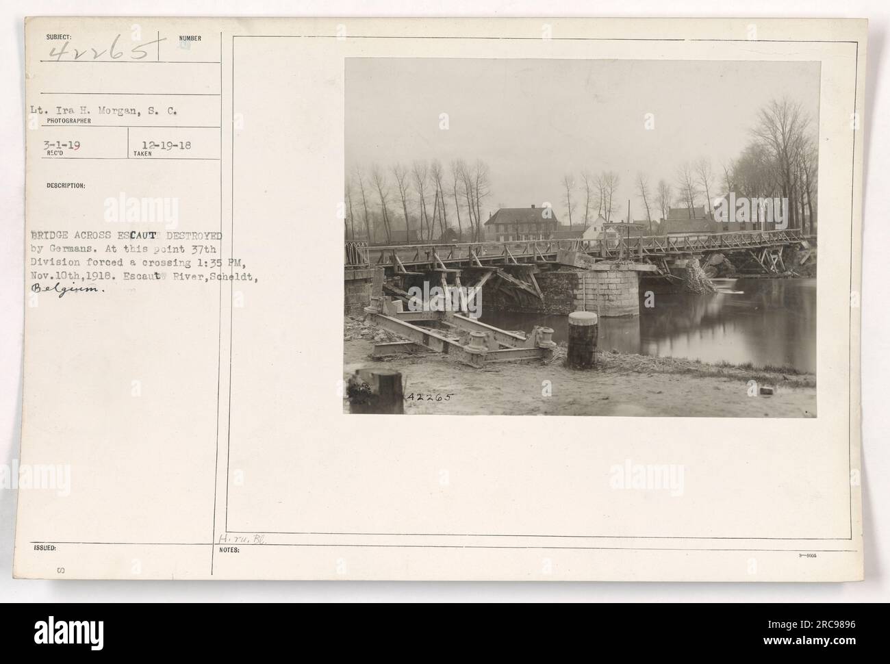 This photograph, labeled as 111-SC-42265, was taken by Lt. Ira H ...