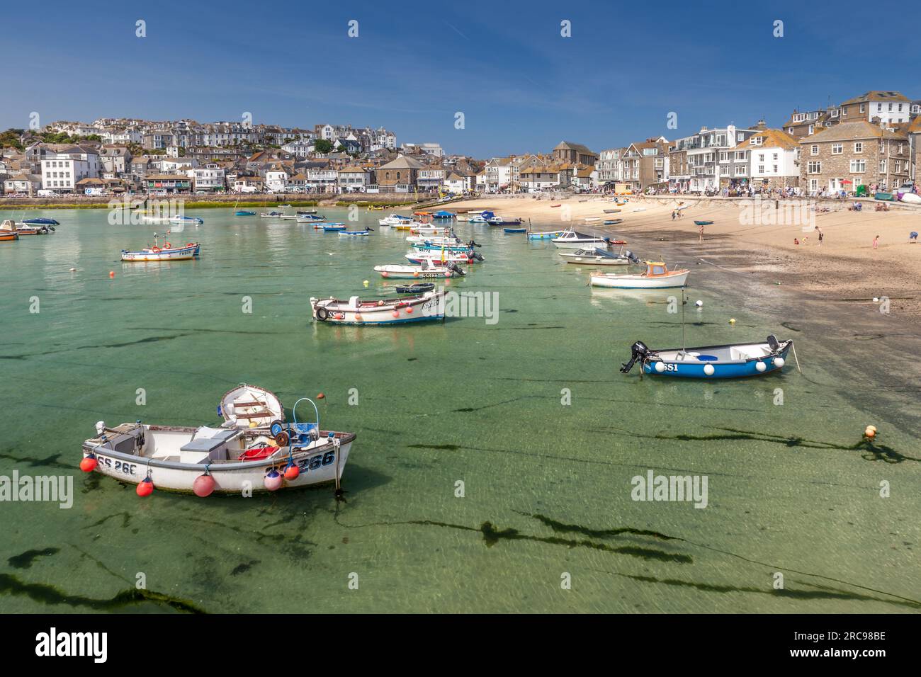 geography / travel, Great Britain, Cornwall, St. Ives, harbour of St ...