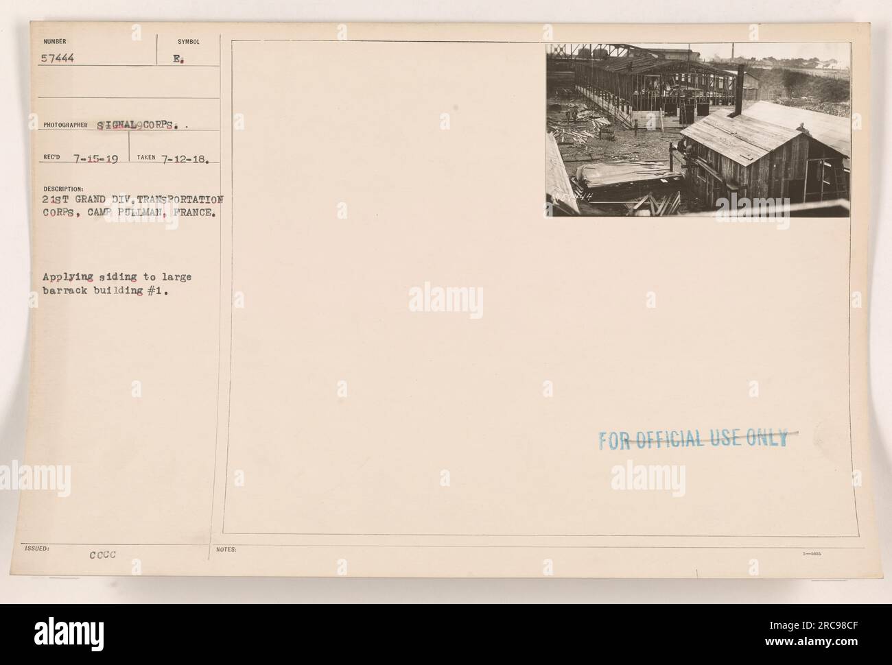 218th grand division transportation corps hi-res stock photography and ...