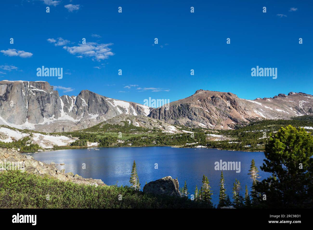 Beautiful mountain landscapes in Wind River Range in Wyoming, USA ...