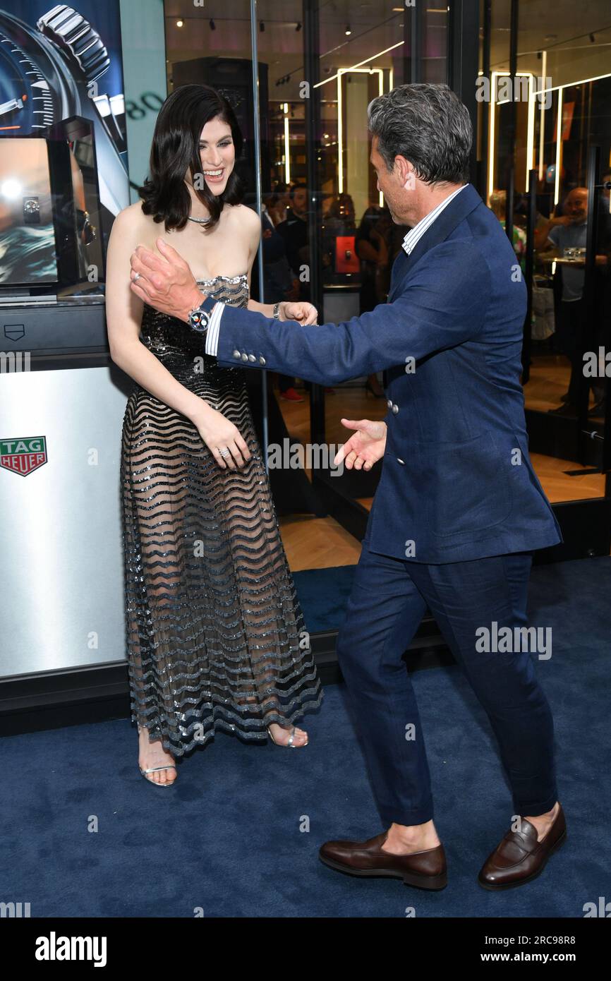 Patrick Dempsey and Alexandra Daddario Stock Photo - Alamy