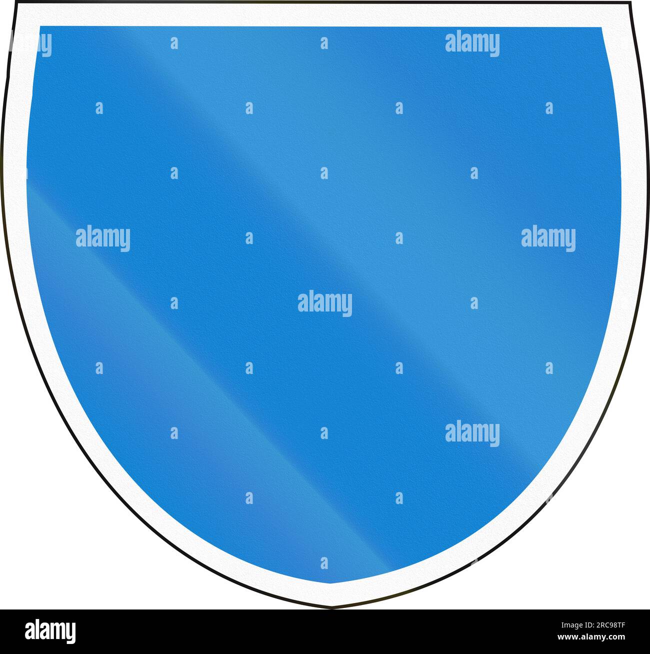 Australian state route shield template, with copy space Stock Photo - Alamy