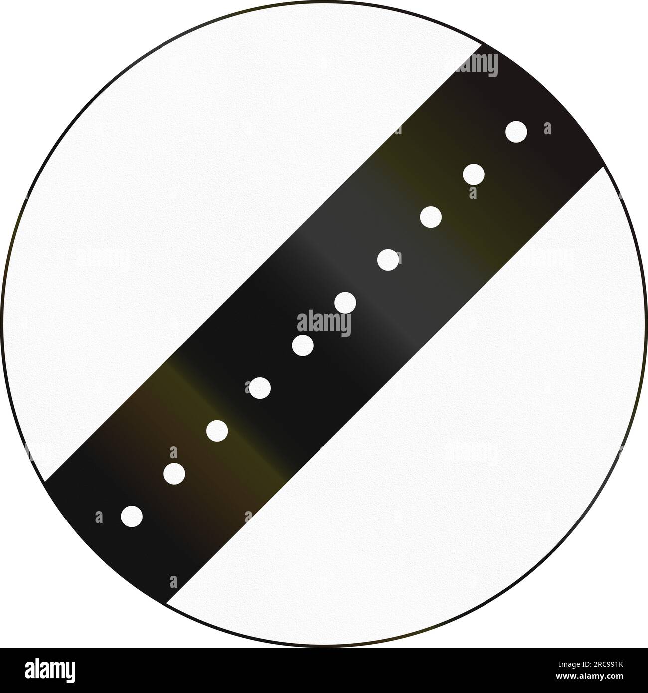 Early version of Australian traffic sign - End of speed limit and ...