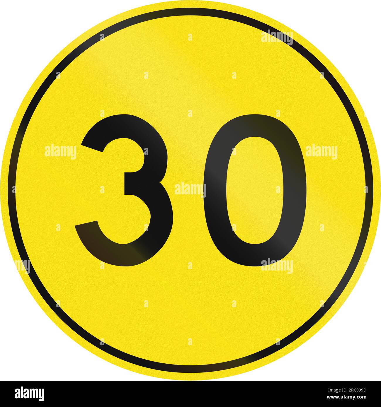 A historic Australian road sign - Speed restriction Stock Photo - Alamy