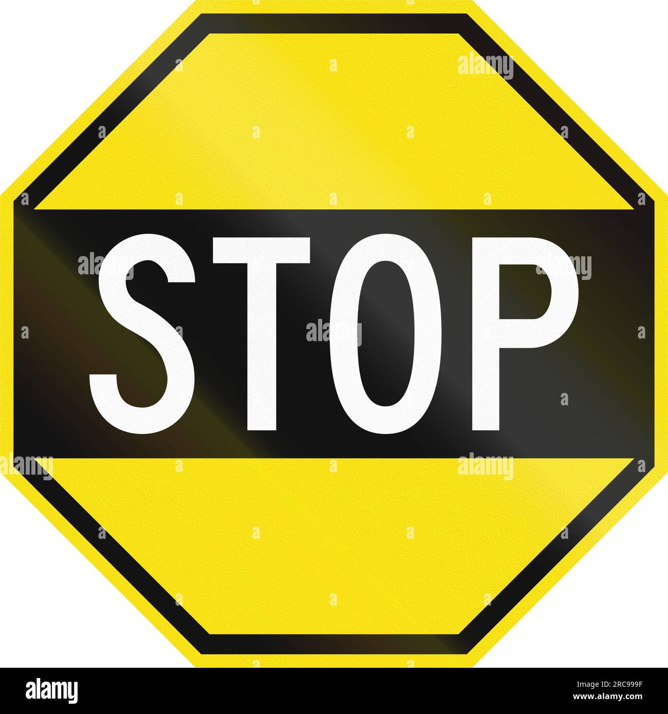 A historic Australian road sign - Stop Stock Photo - Alamy