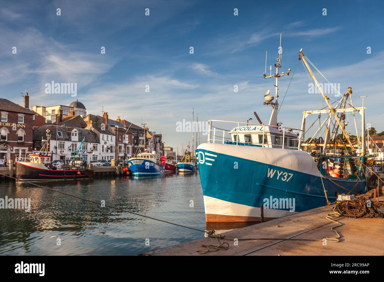 geography / travel, Great Britain, Dorset, Weymouth, The harbour of ...