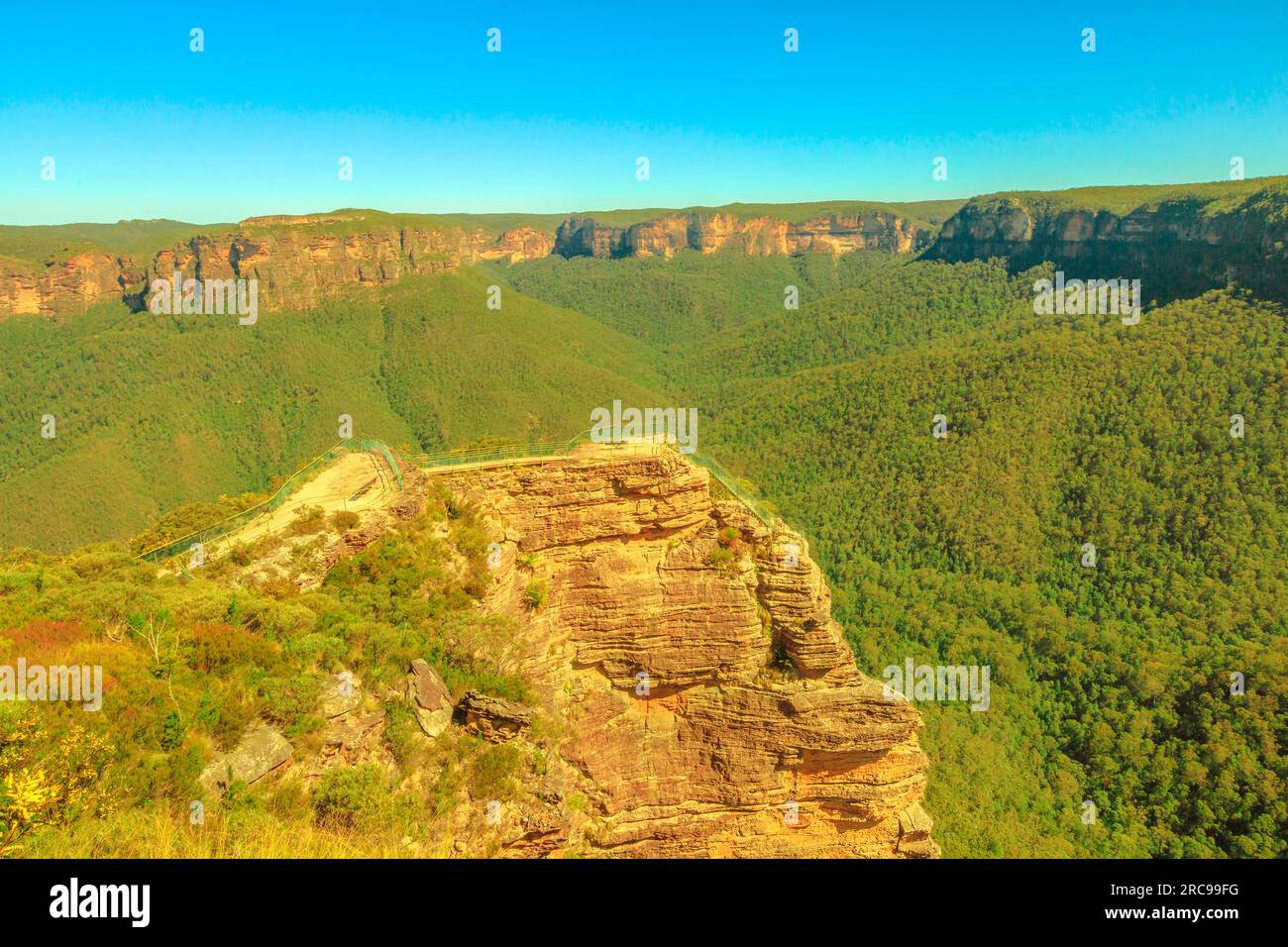 Blue Mountains National Park, New South Wales, Australia. Dramatic ...