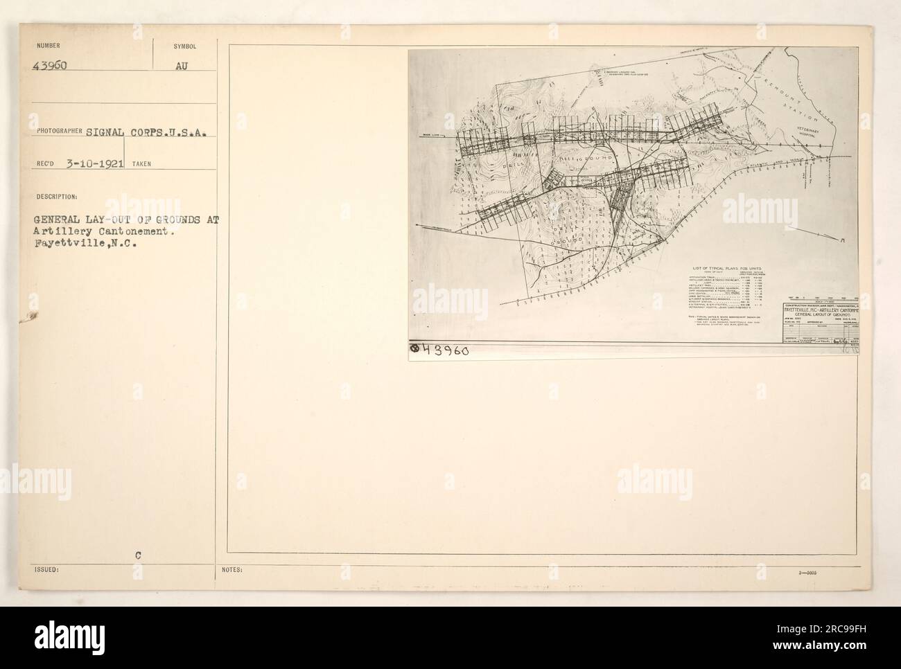 Photograph taken by a Signal Corps photographer in Fayetteville, North ...