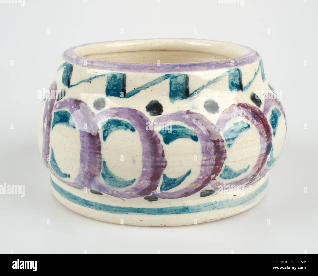 Art Deco pottery bowl in the style of Omega Workshop Bloomsbury Group ...