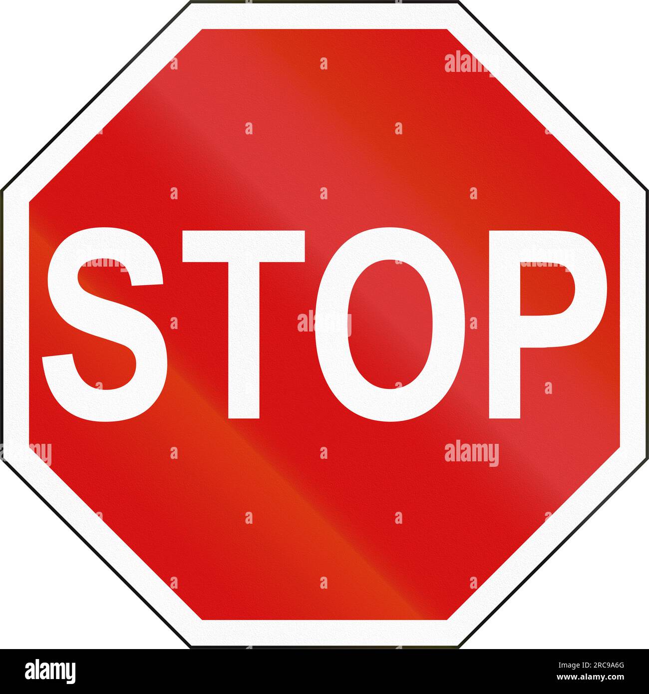 A standard Stop sign used in Ireland Stock Photo - Alamy