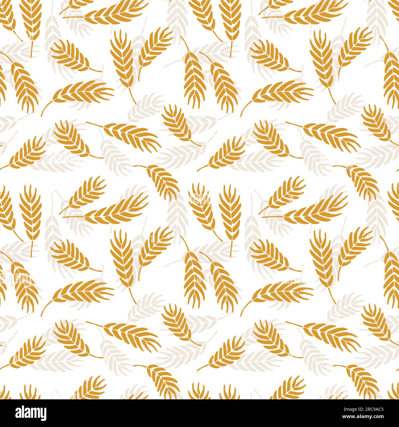Wheat plant seamless pattern for textile design Stock Vector Image ...