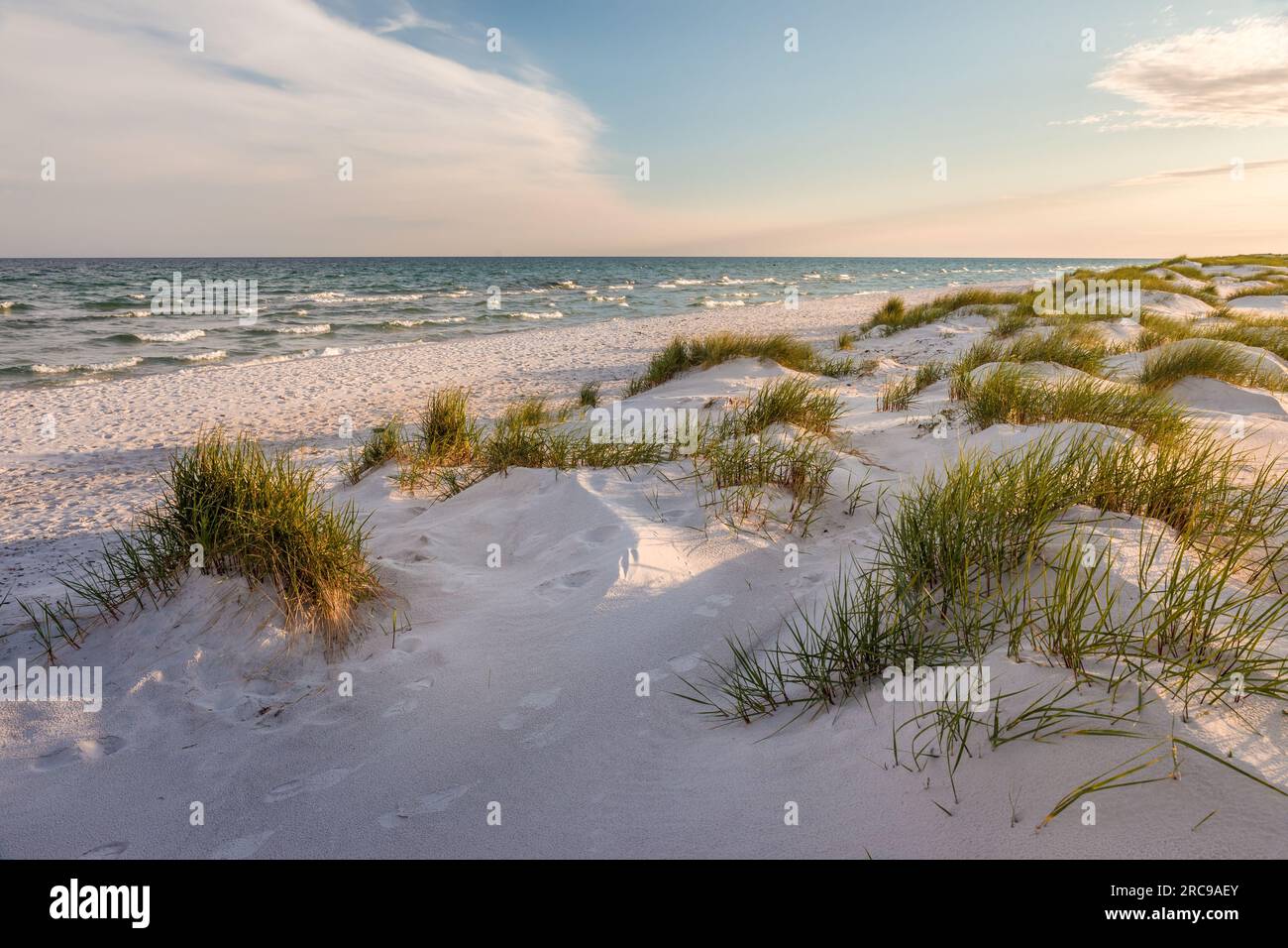 geography / travel, Denmark, Bornholm, Dueodde, dunes at beach of ...
