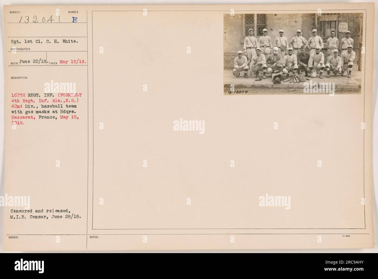 167th Regiment Infantry, part of the 42nd Division, gathers for a ...