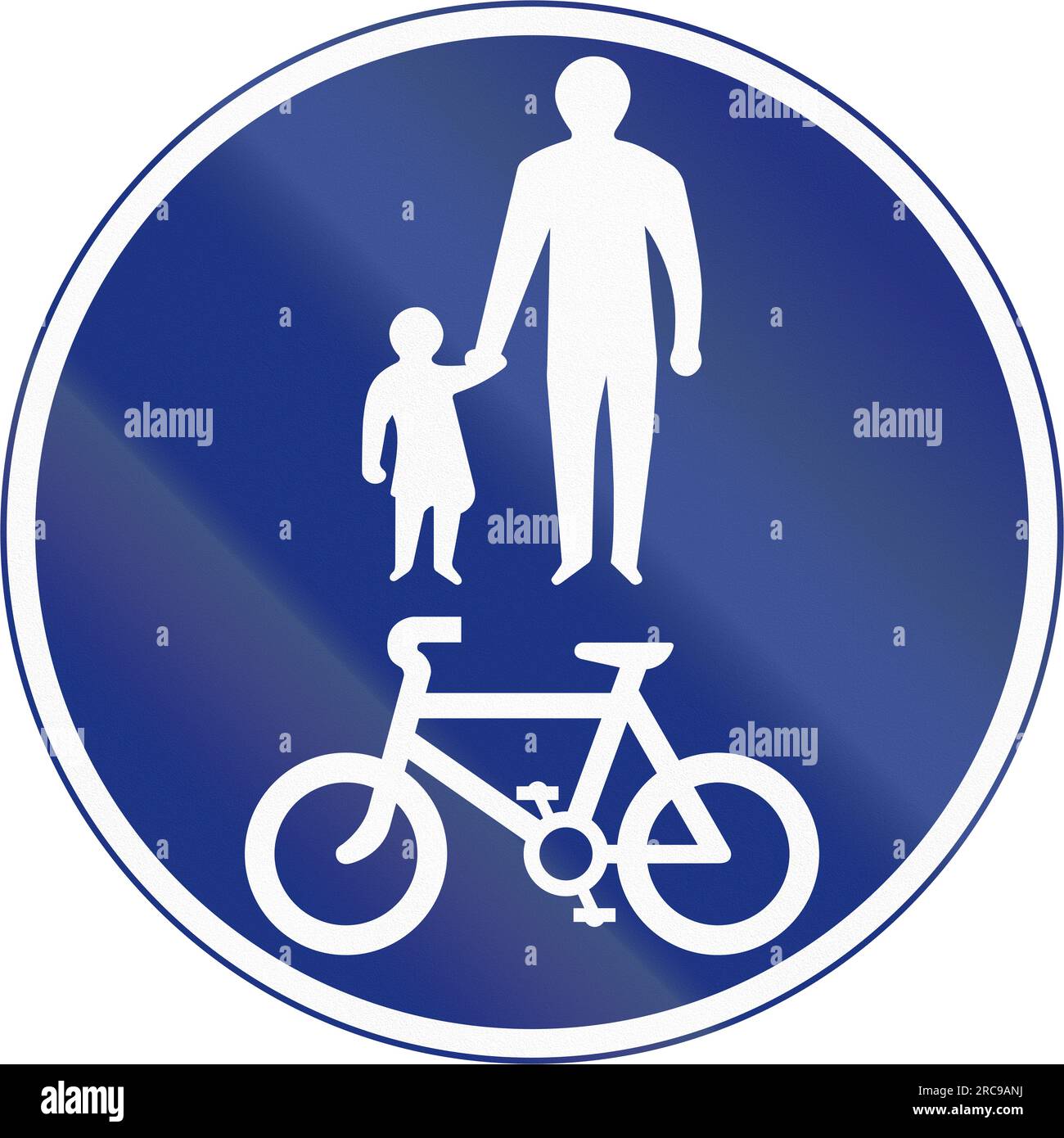 Irish traffic sign on a shared-use path Stock Photo - Alamy