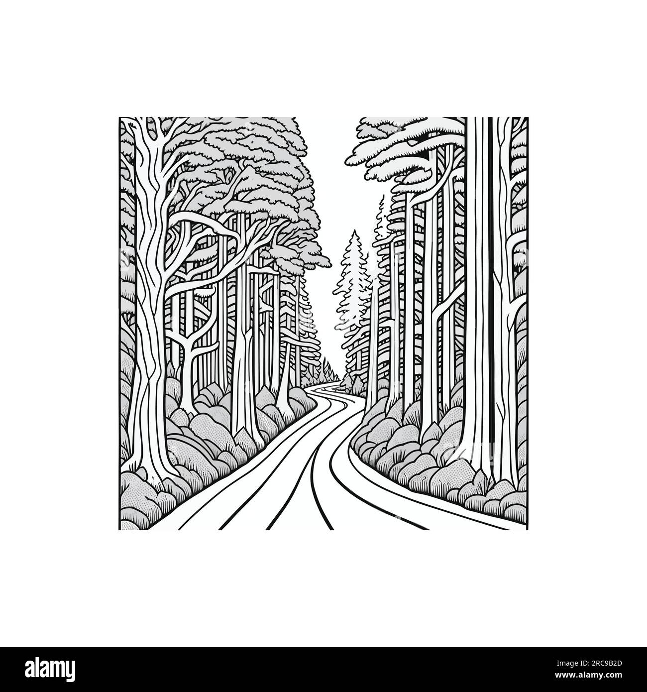 Landmark forest Stock Vector Images - Alamy