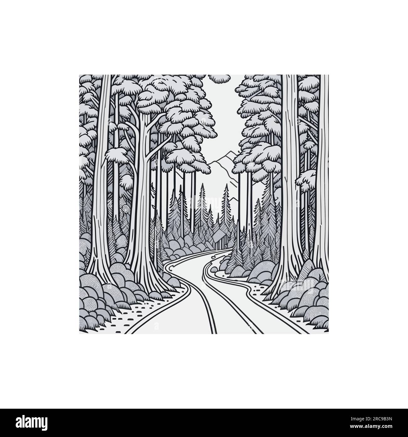 Redwood tourism Stock Vector Images - Alamy